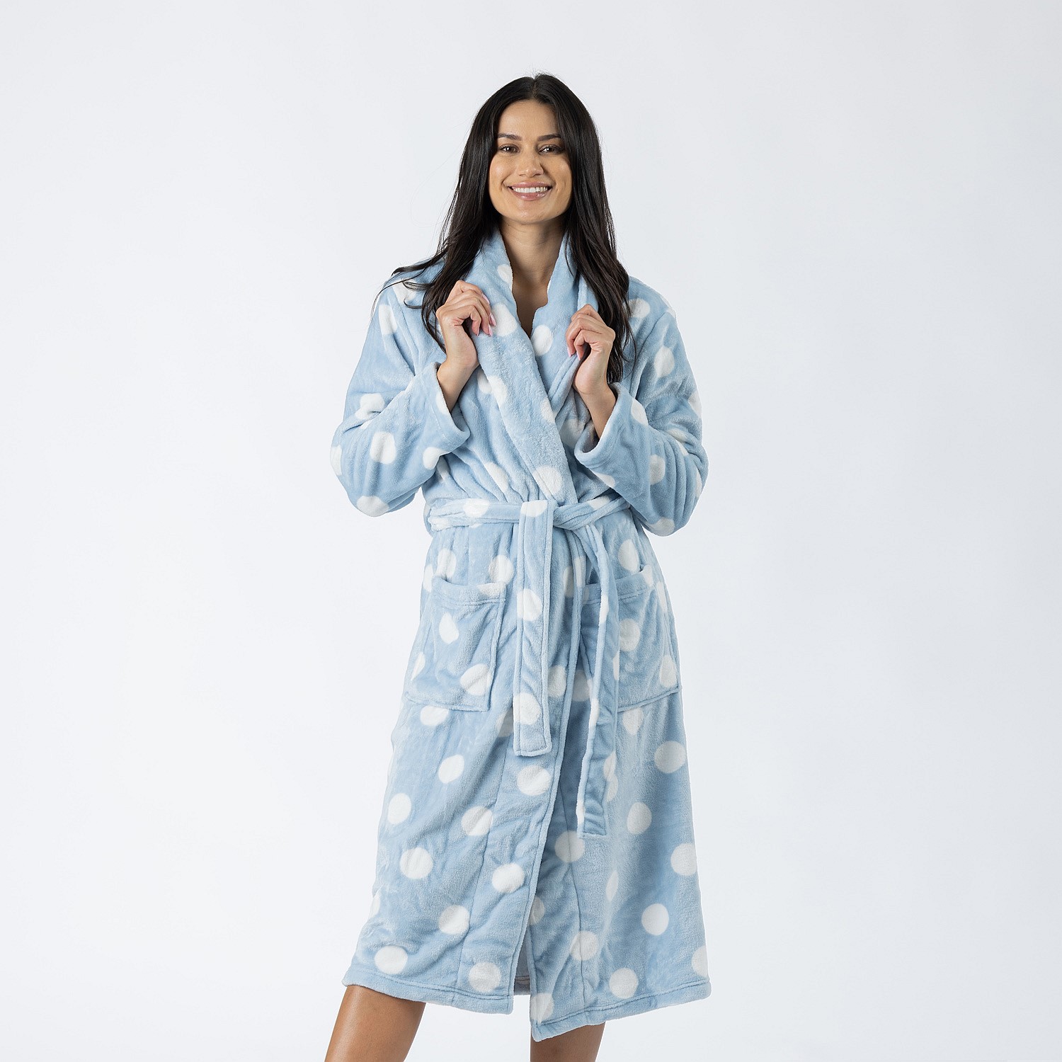 Bath Robes and Dressing Gowns - Solace Spot Microplush Bathrobe