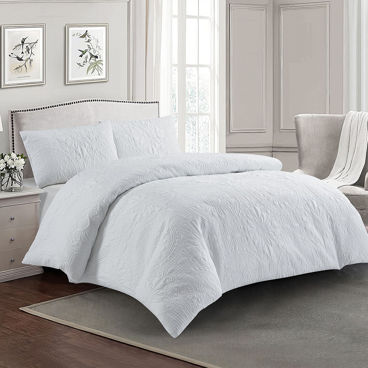 Solace - Solace Cara Embossed Duvet Cover Set