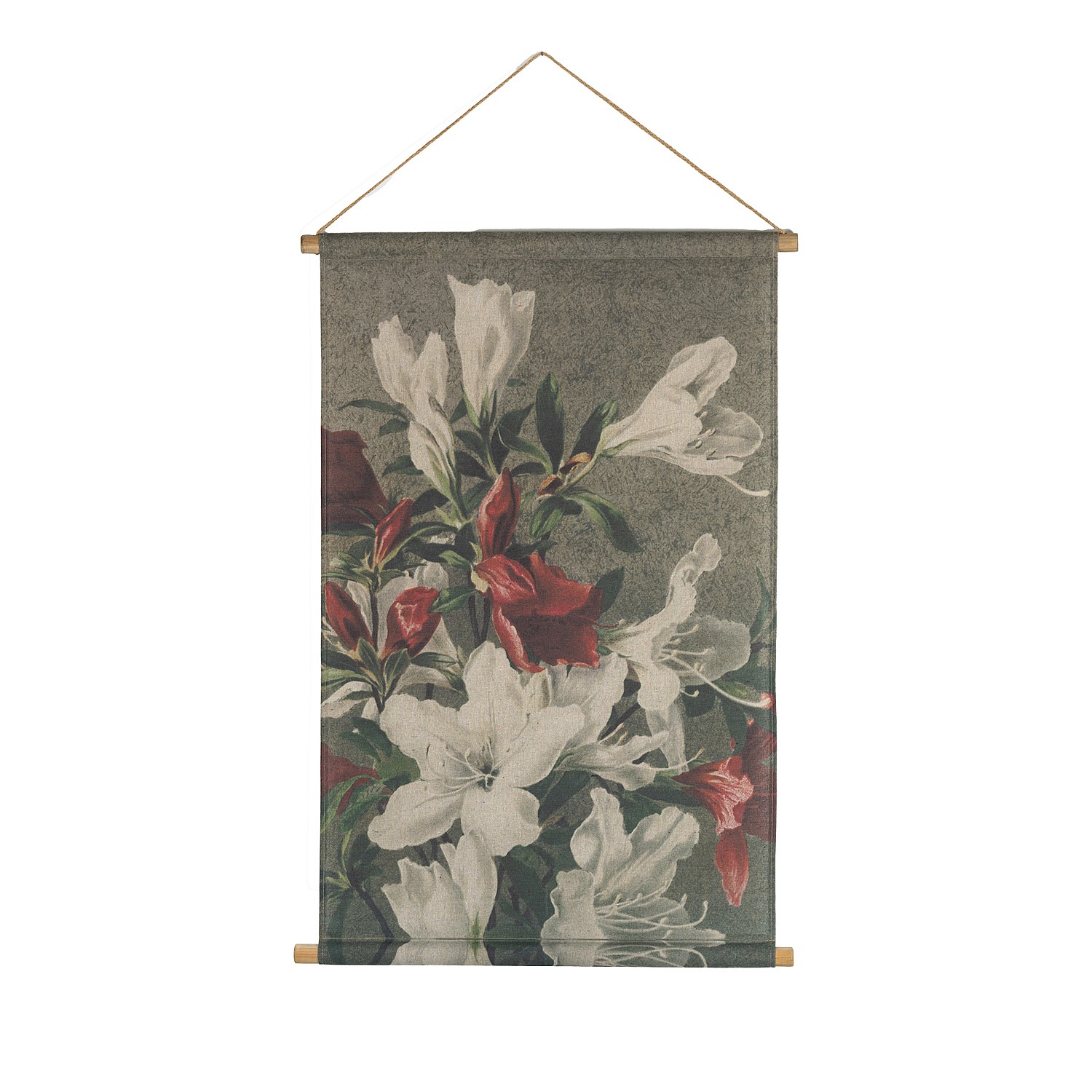 Wall Art - Design Republique Scroll Wall Art White Bloom