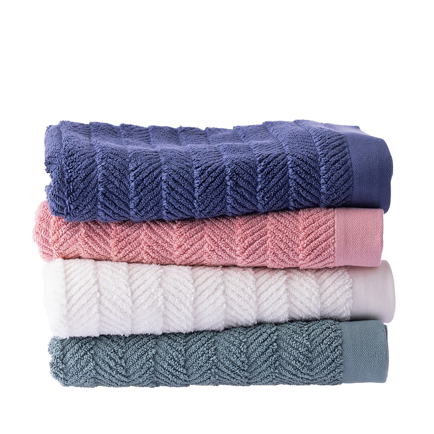 Towels - Luxury Living Liberty Chevron Bath Towel