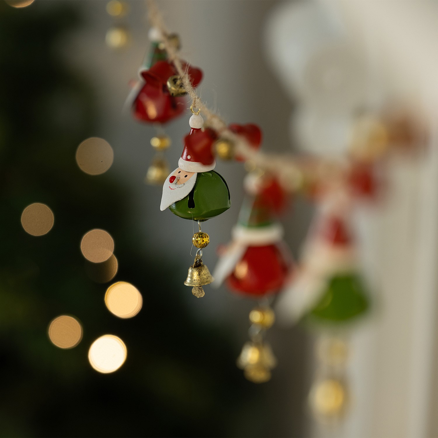Christmas Wishes - Christmas Wishes Metal Santa Garland
