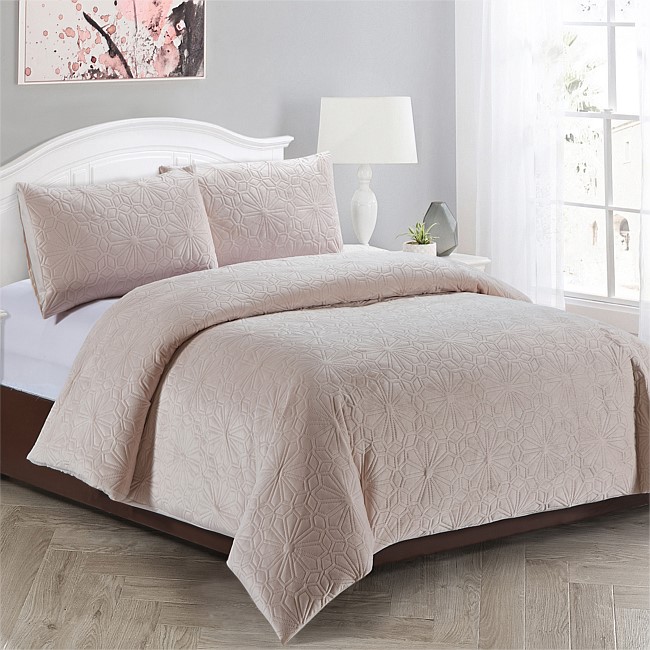 Duvet Covers - Solace Augustine Embossed Duvet Cover Set