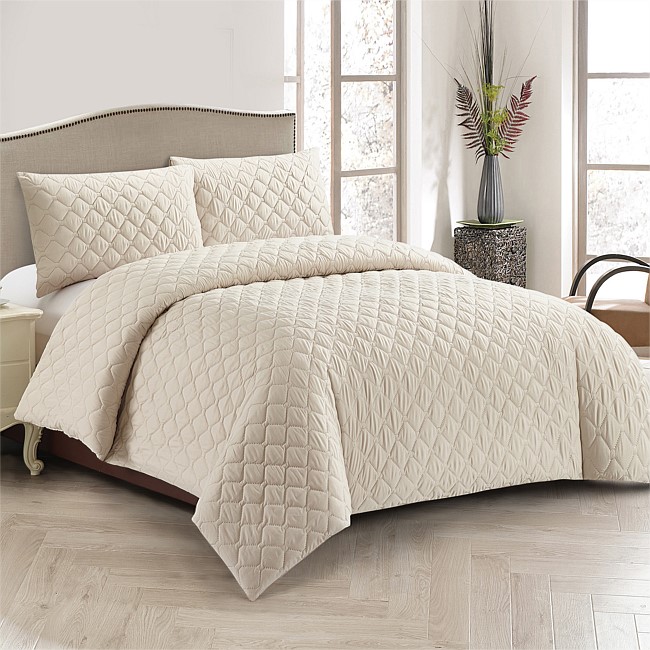 Duvet Covers - Solace Kingsley Embossed Duvet Cover Set