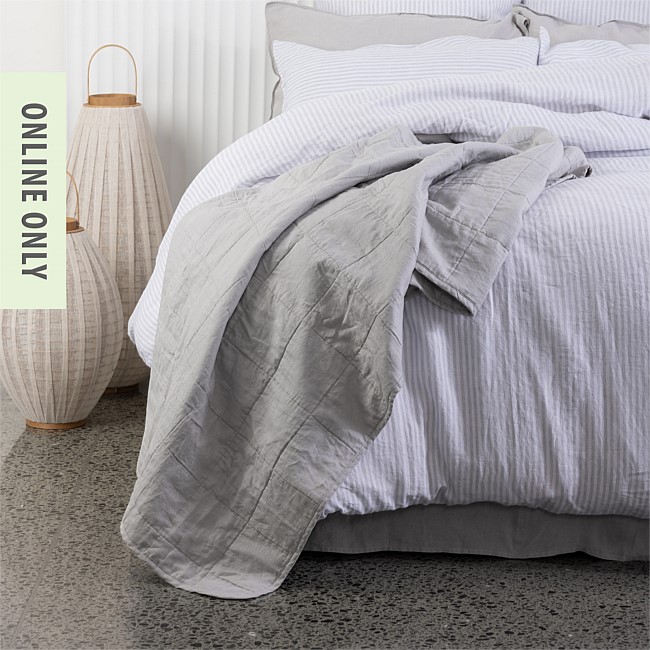 Throws - Ecoanthology Linen Box Quilted Throw