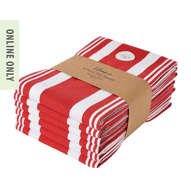Kitchen - J. Elliot Eleanor 6 Pack Tea Towels