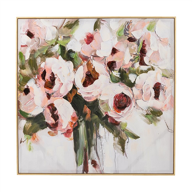Gracious Living - Gracious Living Blushed Pinks In Vase Wall Art