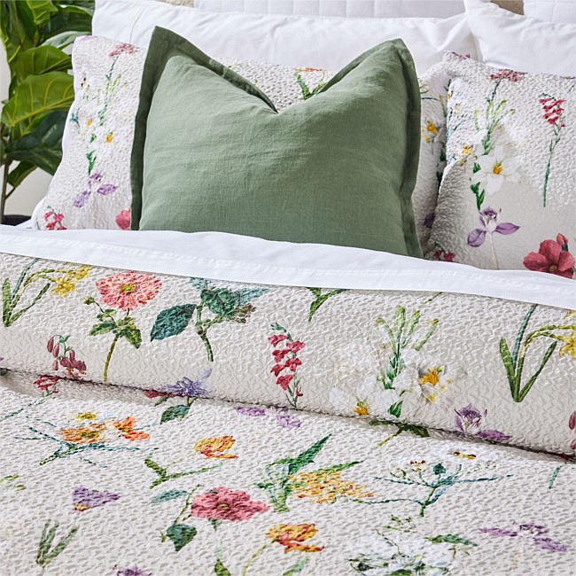 Duvet Covers - Home Co. Ruby Natural Textured Duvet Cover Set