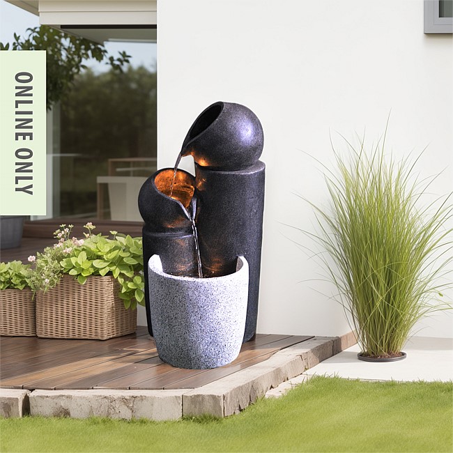 Garden & Outdoor - Outsidings 3 Tier Jug Water Feature